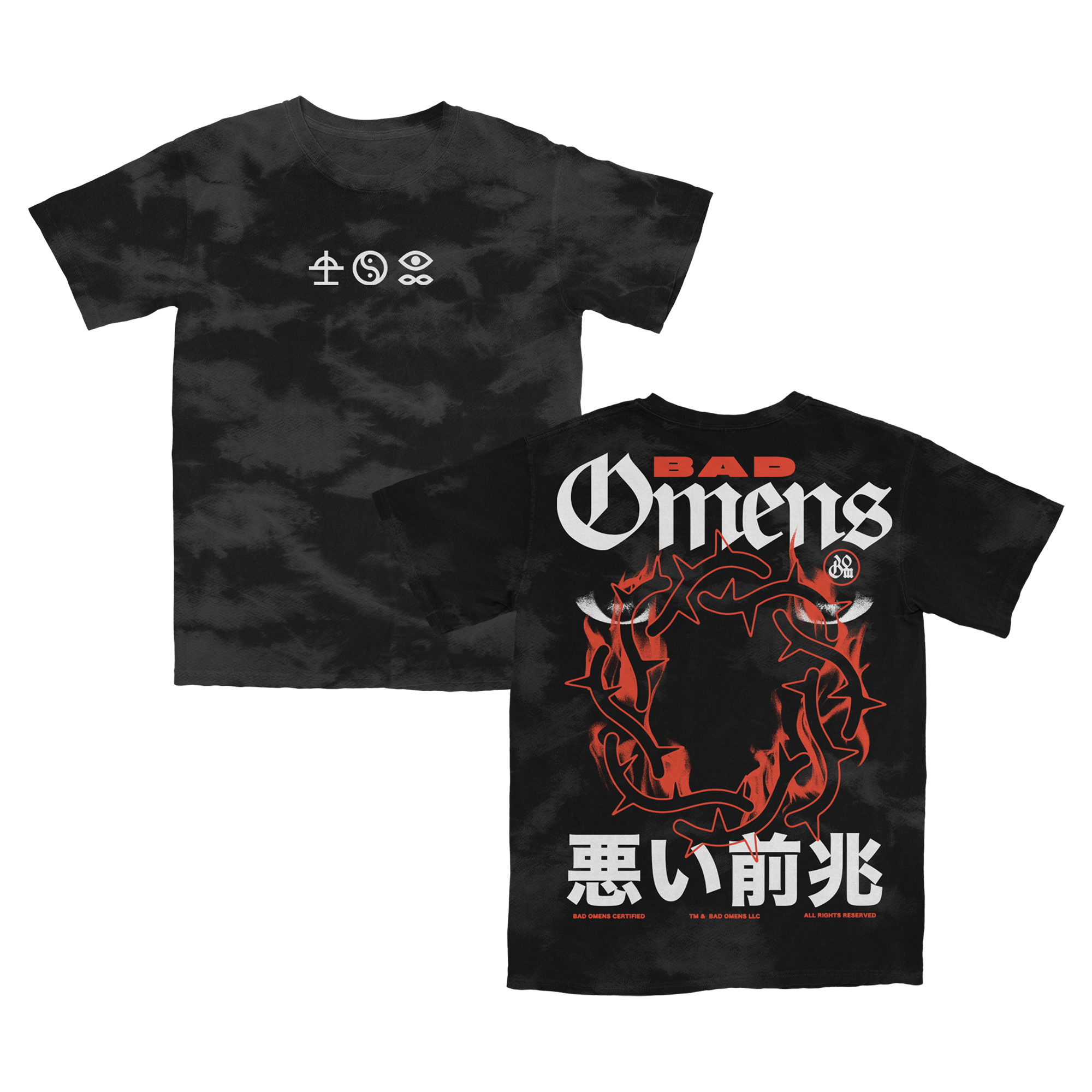Bad Omens - Like a Villain Black Dye Tee – Sumerian Merch