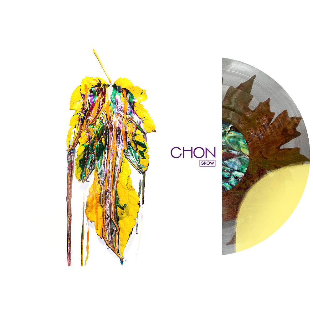 CHON - ‘Grow’ Vinyl (Leaf Filled - Clear w/ Yellow Moonphase ...