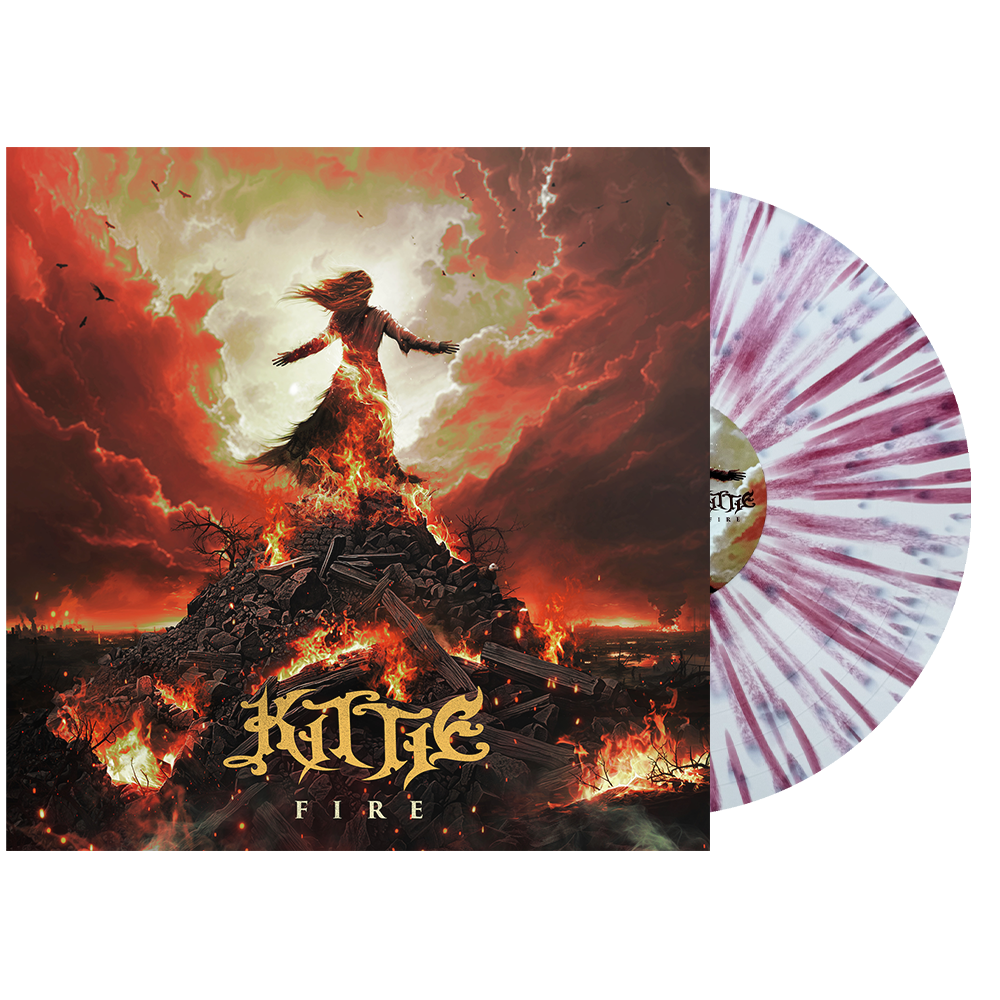 Kittie - 'Fire' Vinyl (Bone White w/ Oxblood Splatter) – Sumerian Merch