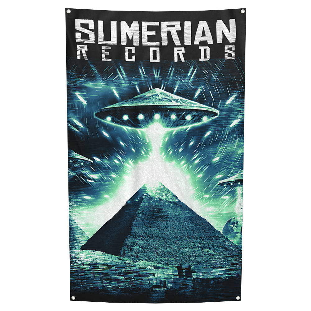 Sumerian Records - UFO Wall Flag – Sumerian Merch