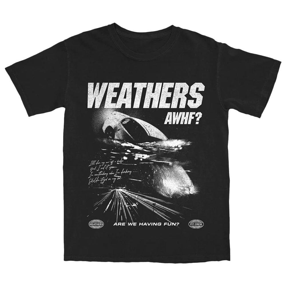 Weathers - Racecar Black Tee – Sumerian Merch